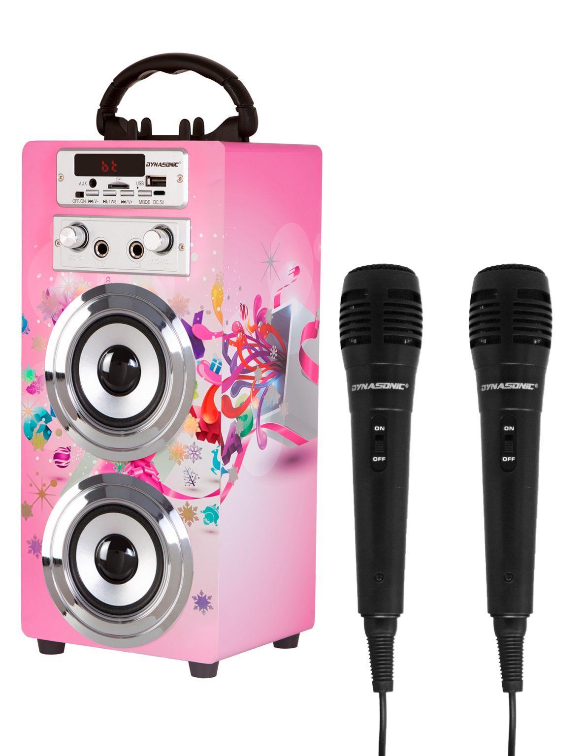 Altavoz Bluetooth Karaoke Serie 025-10 con 2 Micrófonos - Eleciti